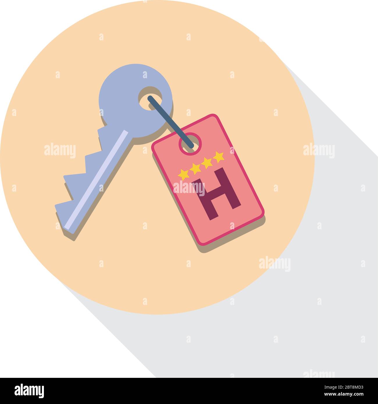 Vector sign hotel key, flat design Stock Vector Image & Art - Alamy