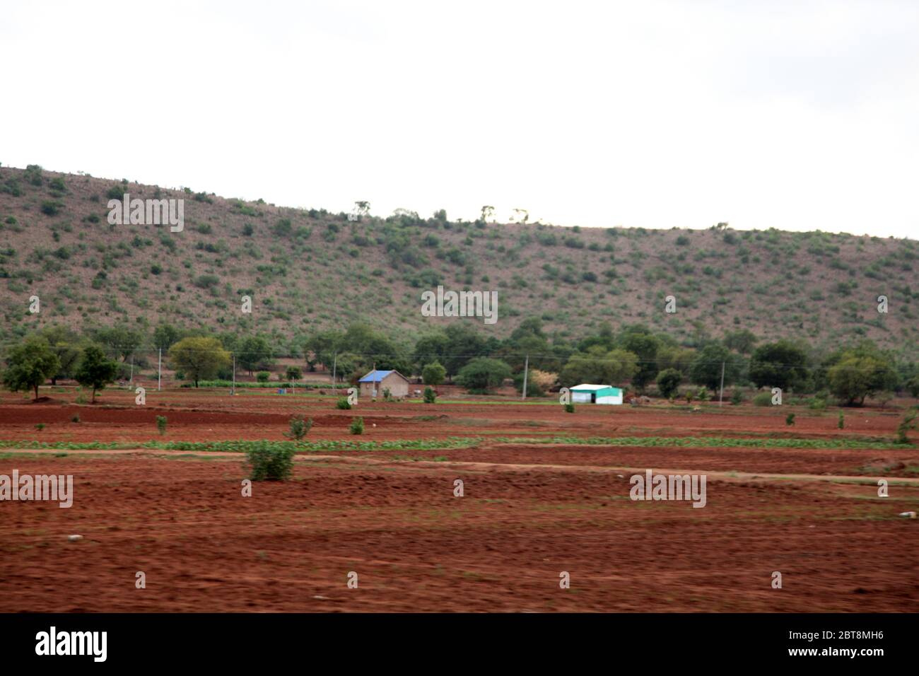 Beautiful Landscape, Village Surrounded by Greenery Mountain, Indian ...