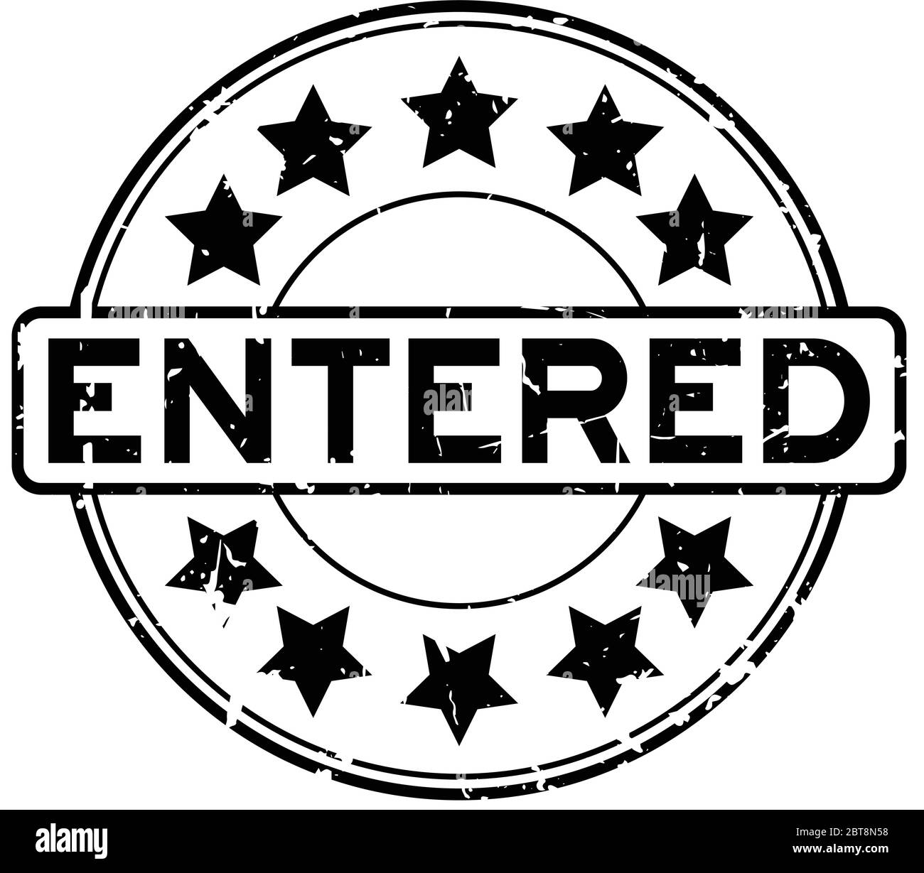 Entered stamp Stock Vector Images - Alamy