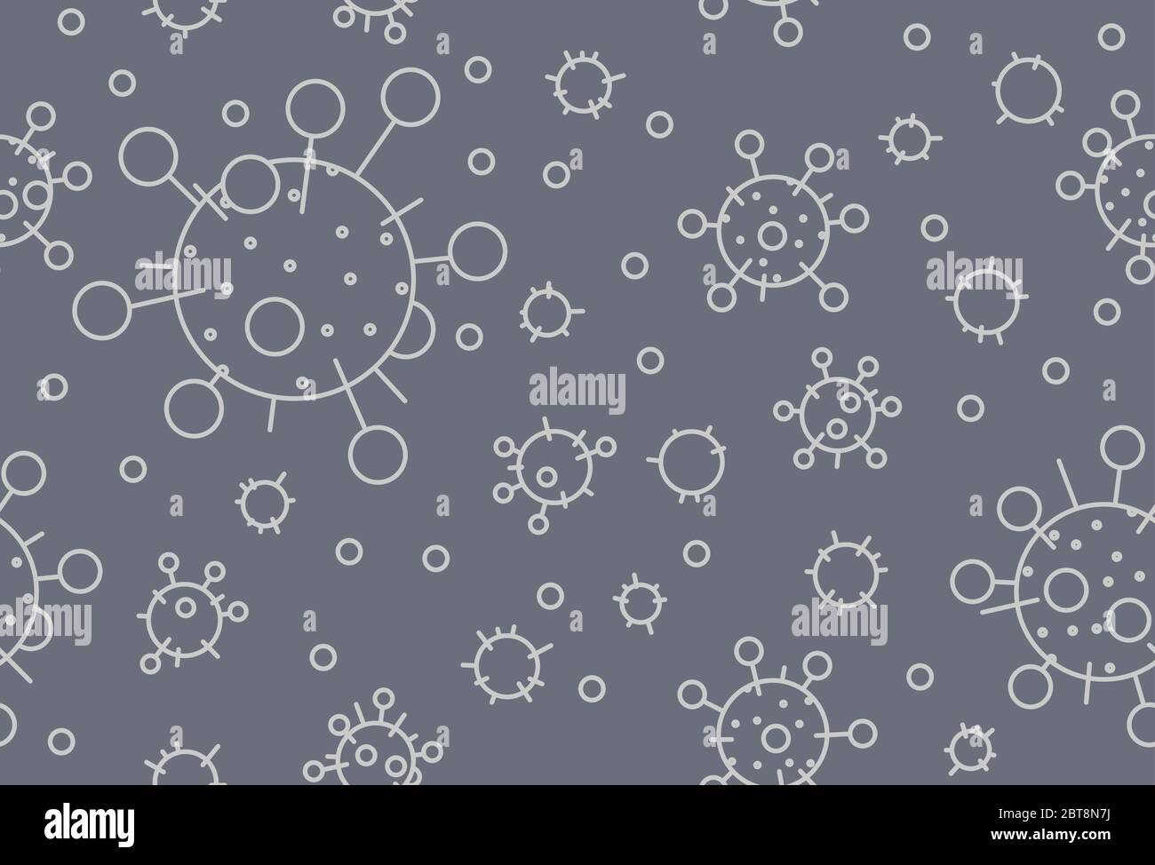 Seamless pattern with virus units. Vector illustration, simple graphic ...