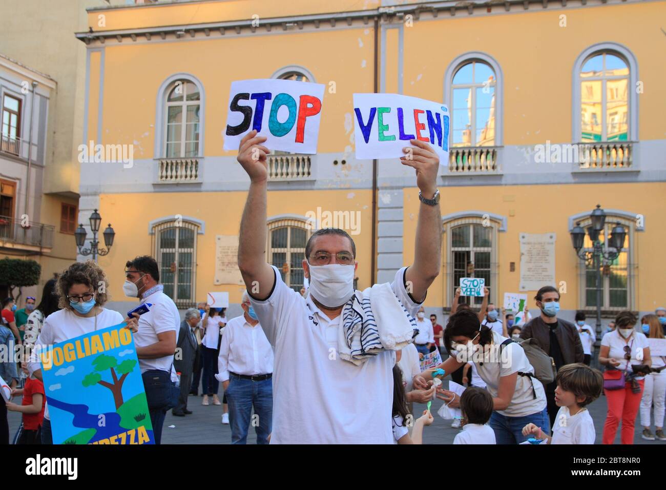 Man in the square with his protest sign to the flash mob organized for ...