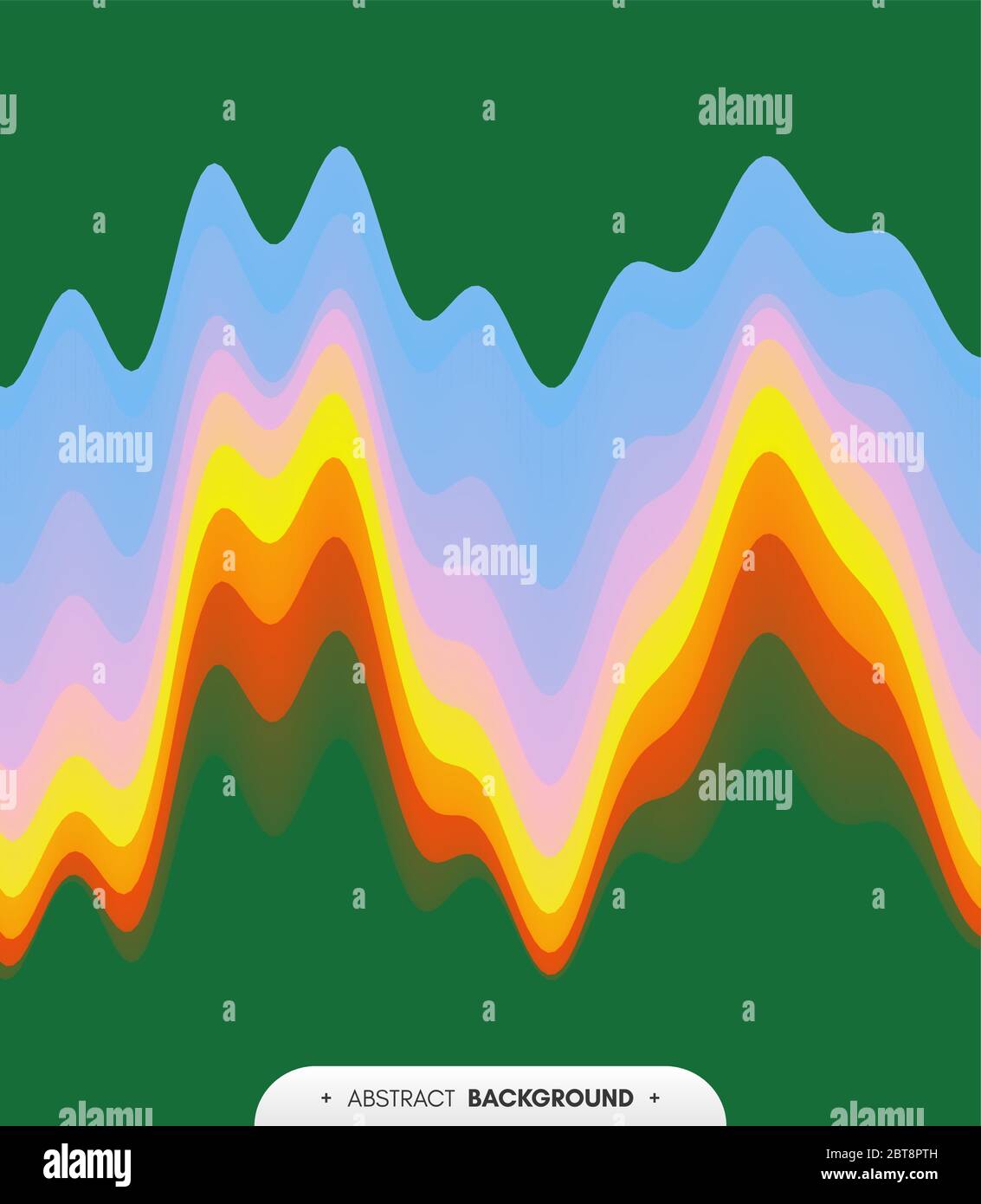 Abstract waveform background. 3d technology style. Vector illustration ...