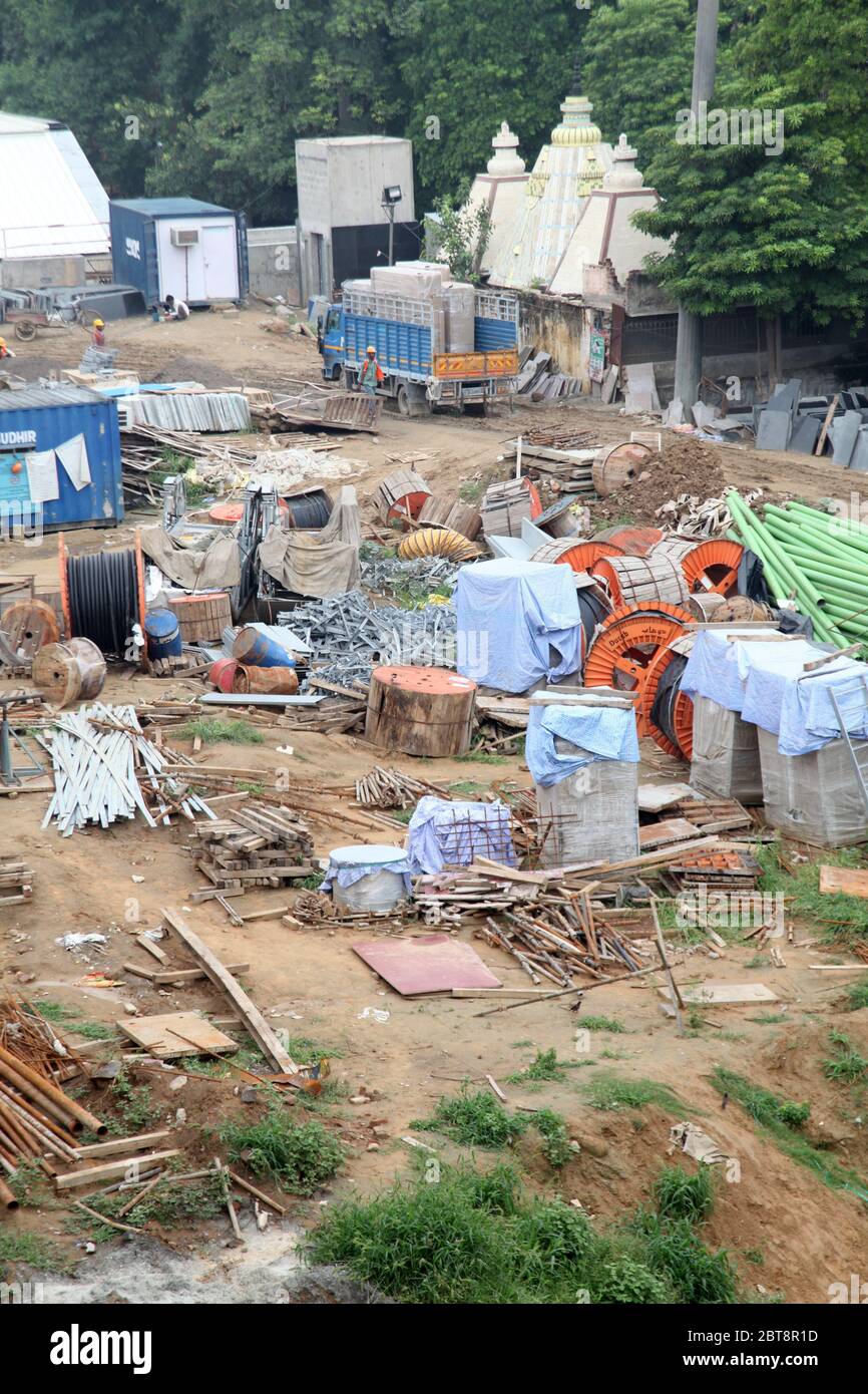 Construction Building, Interior Work, Workers under construction ...
