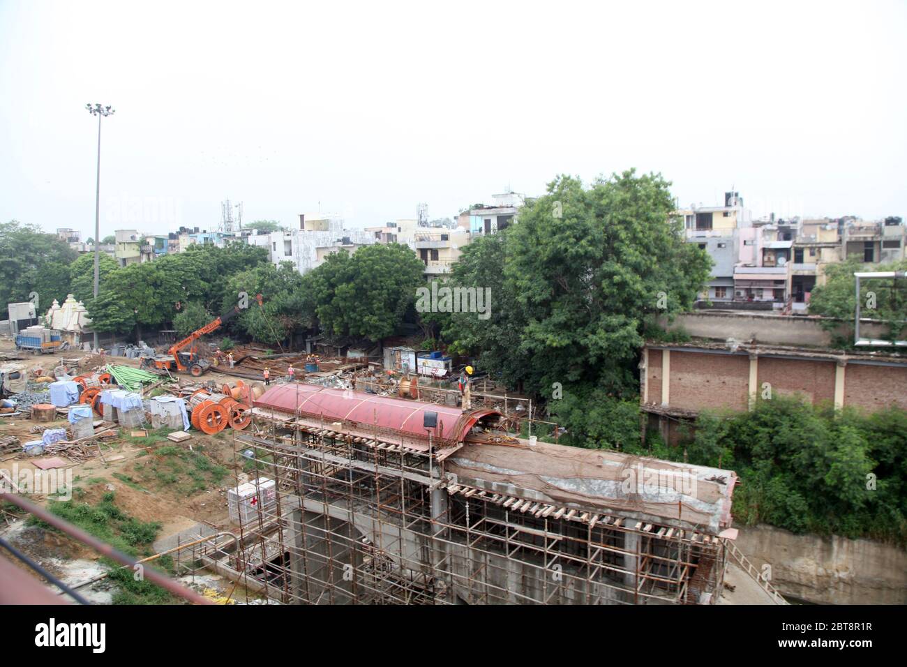 Construction Building, Interior Work, Workers under construction ...