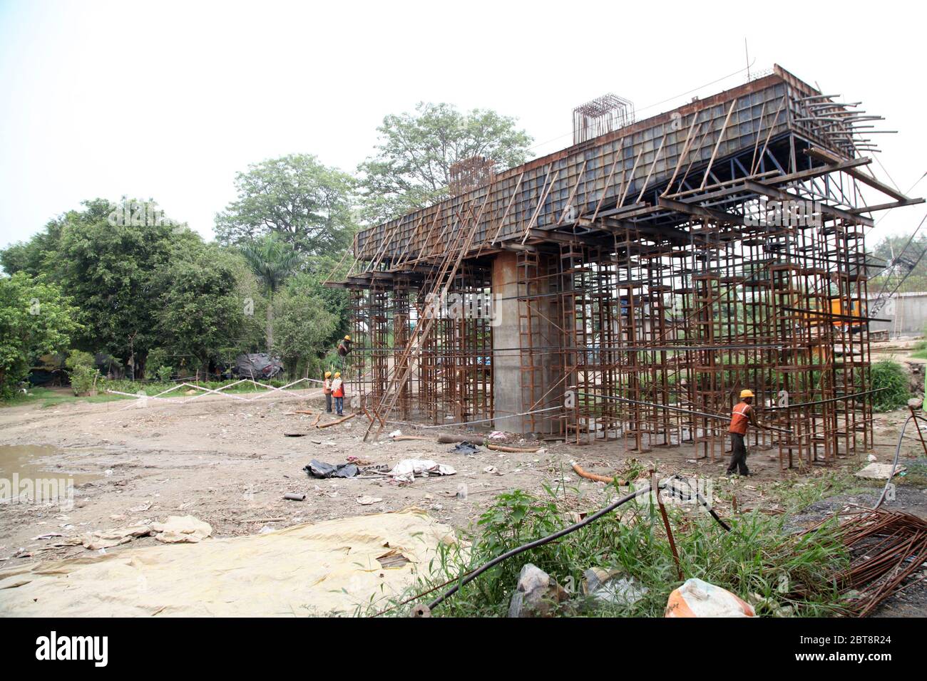 Construction Building, Interior Work, Workers under construction ...