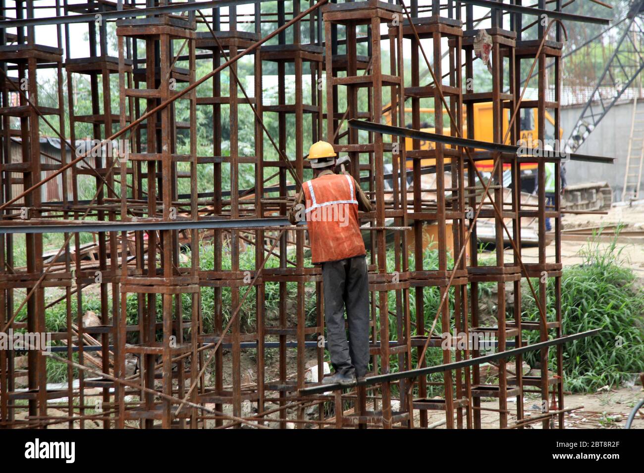 Construction Building, Interior Work, Workers under construction ...