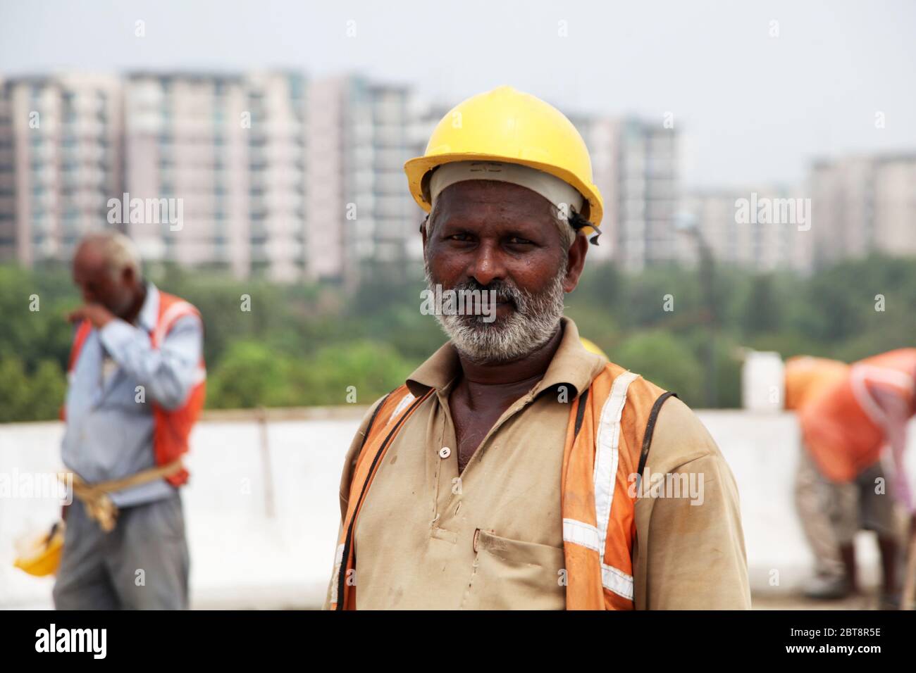 Construction Building, Interior Work, Workers under construction ...