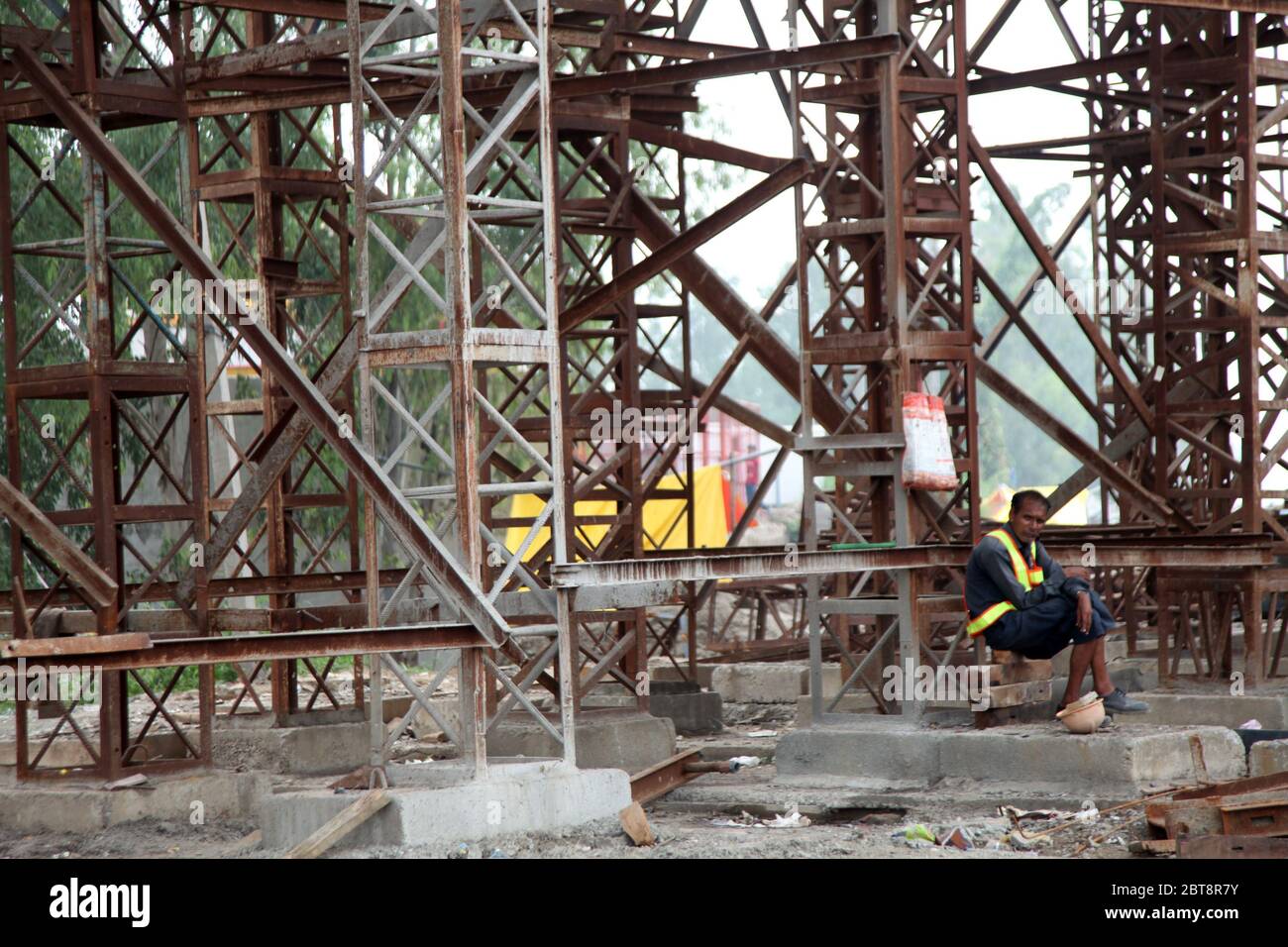 Construction Building, Interior Work, Workers under construction ...