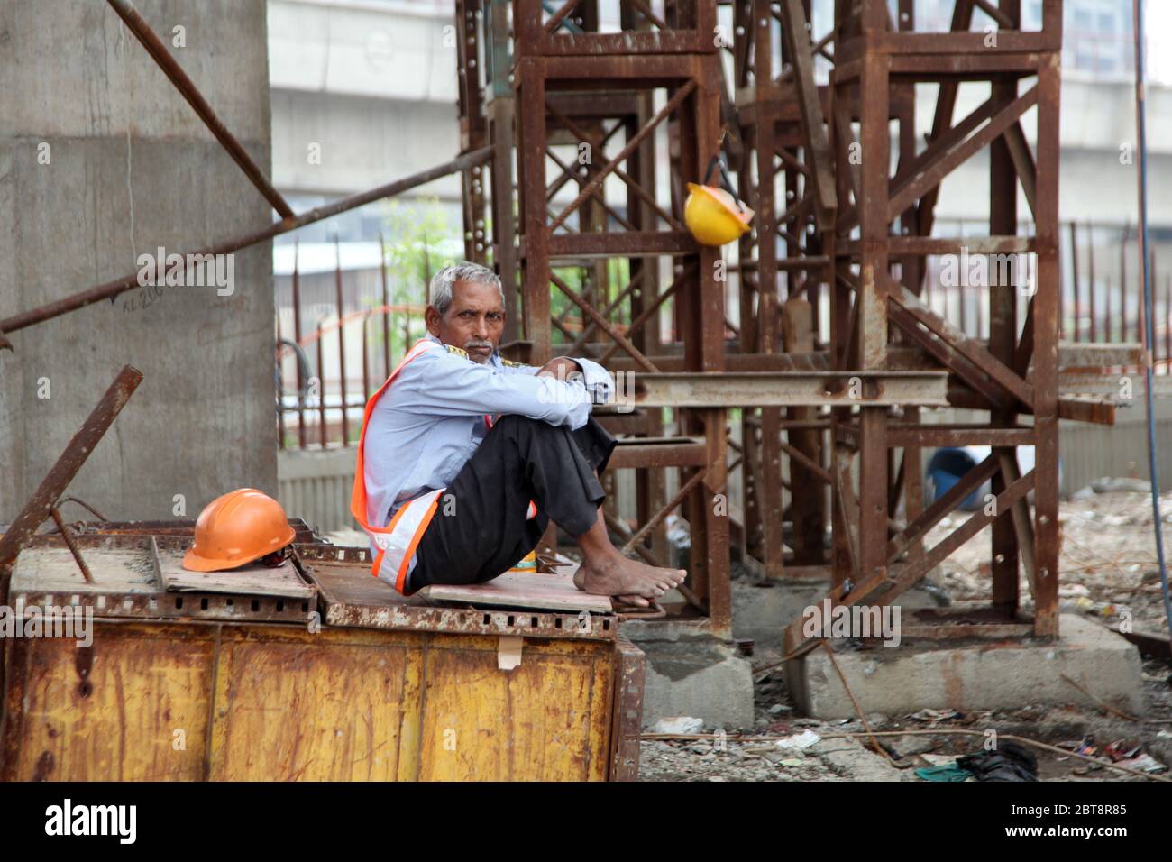 Construction Building, Interior Work, Workers under construction ...