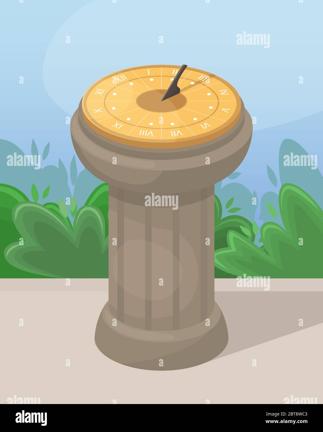 How to make a sundial Stock Vector Images - Alamy