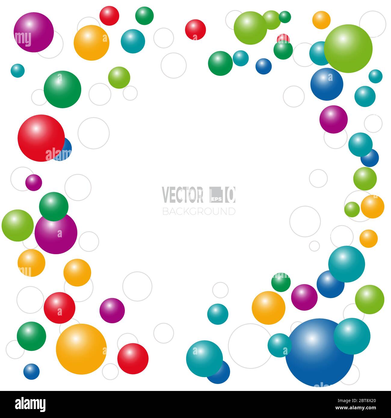 Vector Balloons Background. Design template for Brochure, Flyer or ...