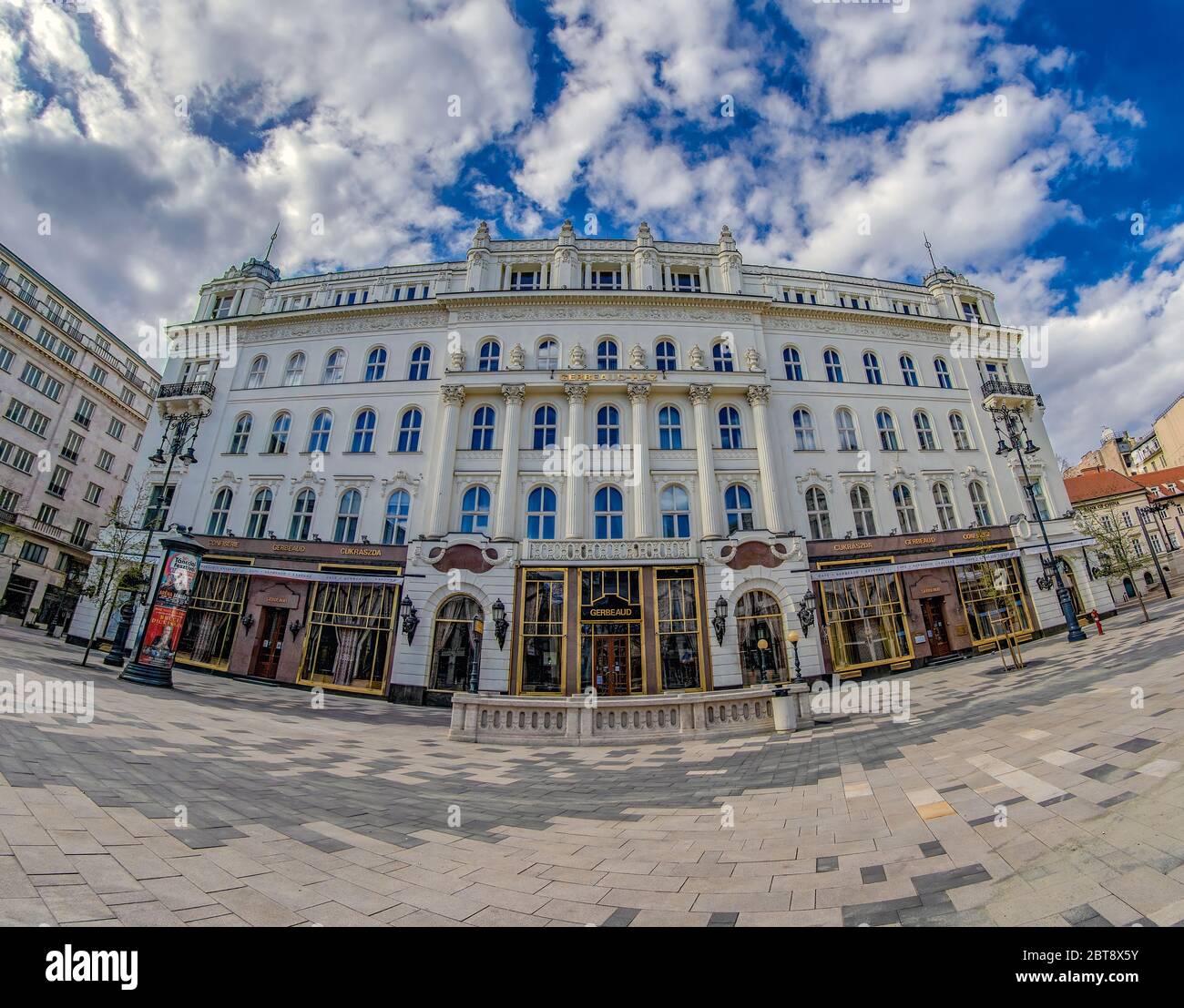 Building of Cafe Gerbeaud, Budapest,Hungary.The historic café and ...