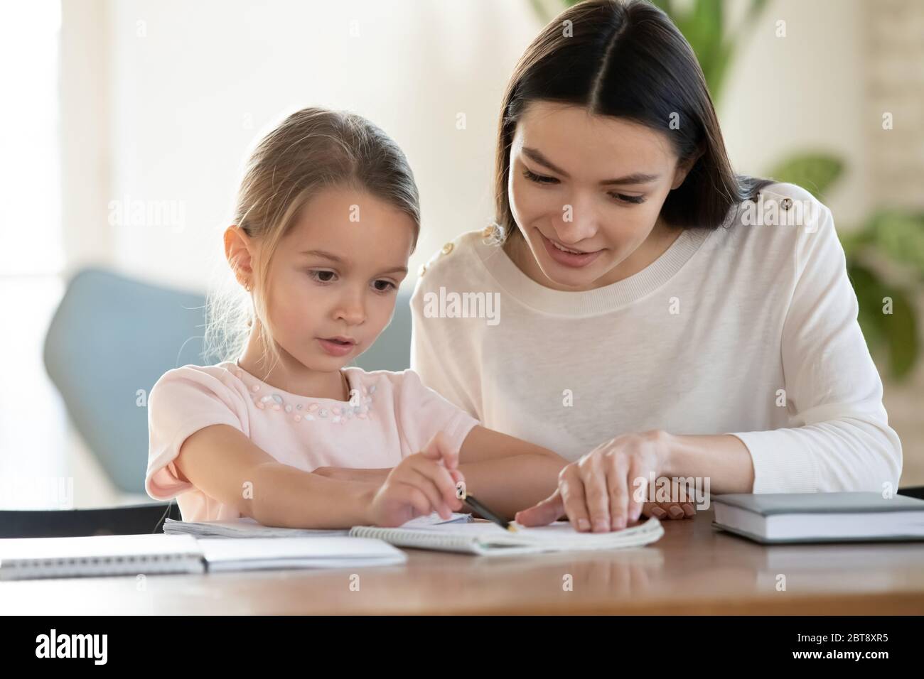 Mom studying hi-res stock photography and images - Alamy