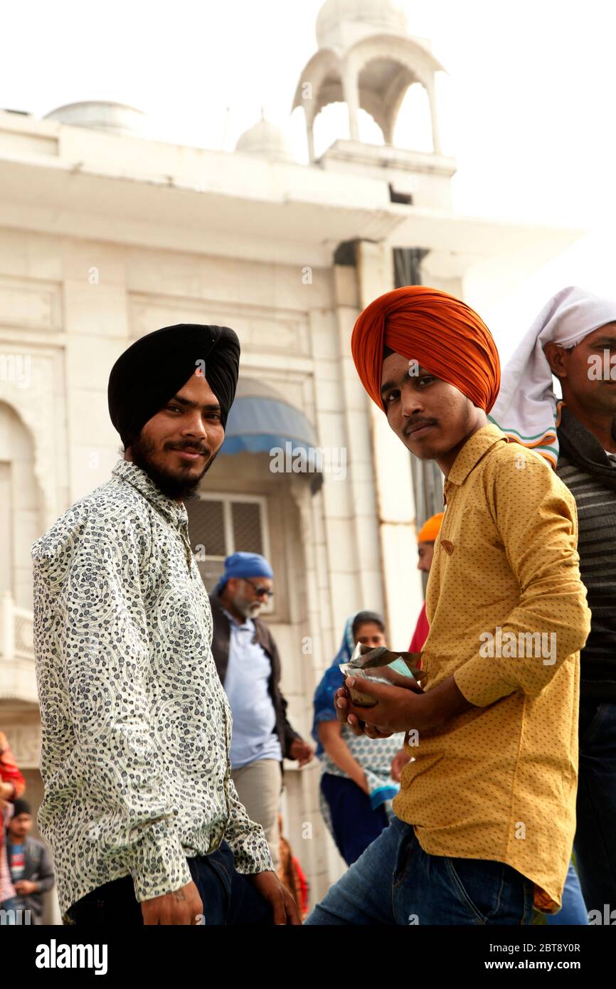 Portrait of a Sikh man, Portrait of Indian Sikh man in turban with ...