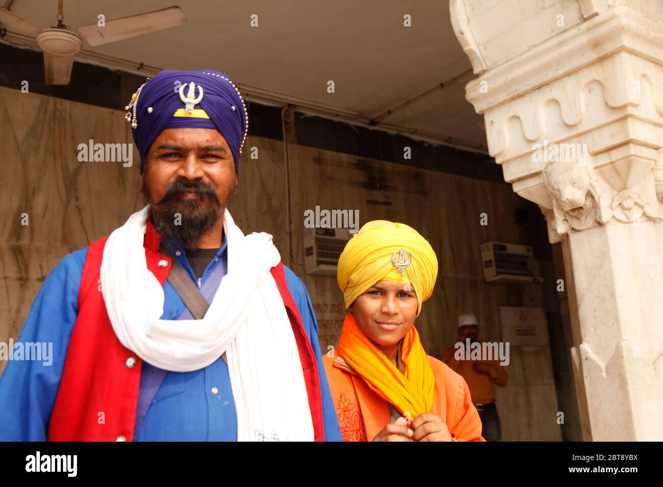 Portrait of a Sikh man, Portrait of Indian Sikh man in turban with ...