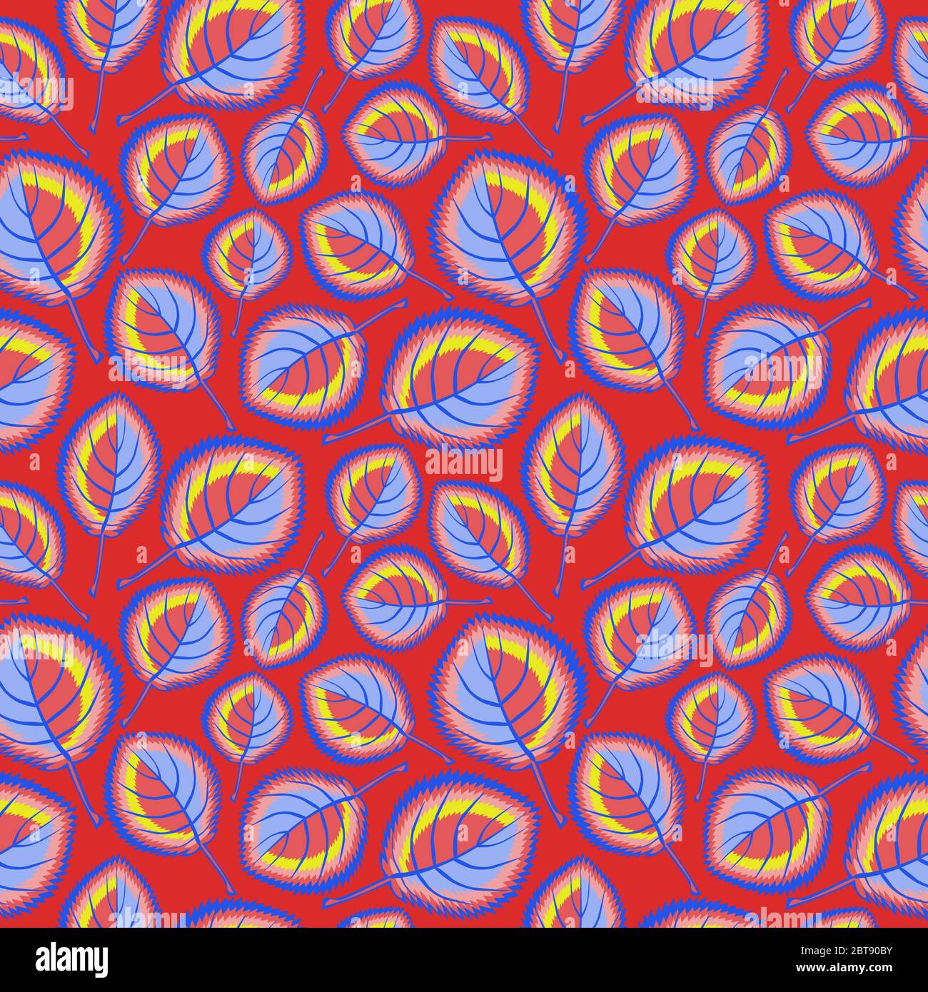 Square, seamless pattern, leaf pattern. Background for site or blog ...