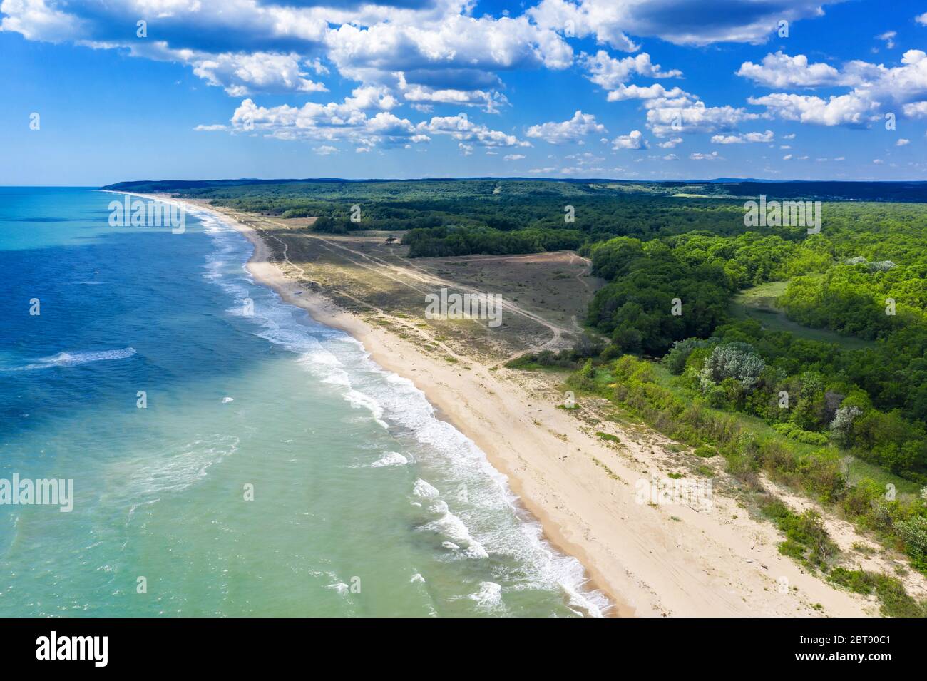 Aerial view mouth river kamchia hi-res stock photography and images - Alamy