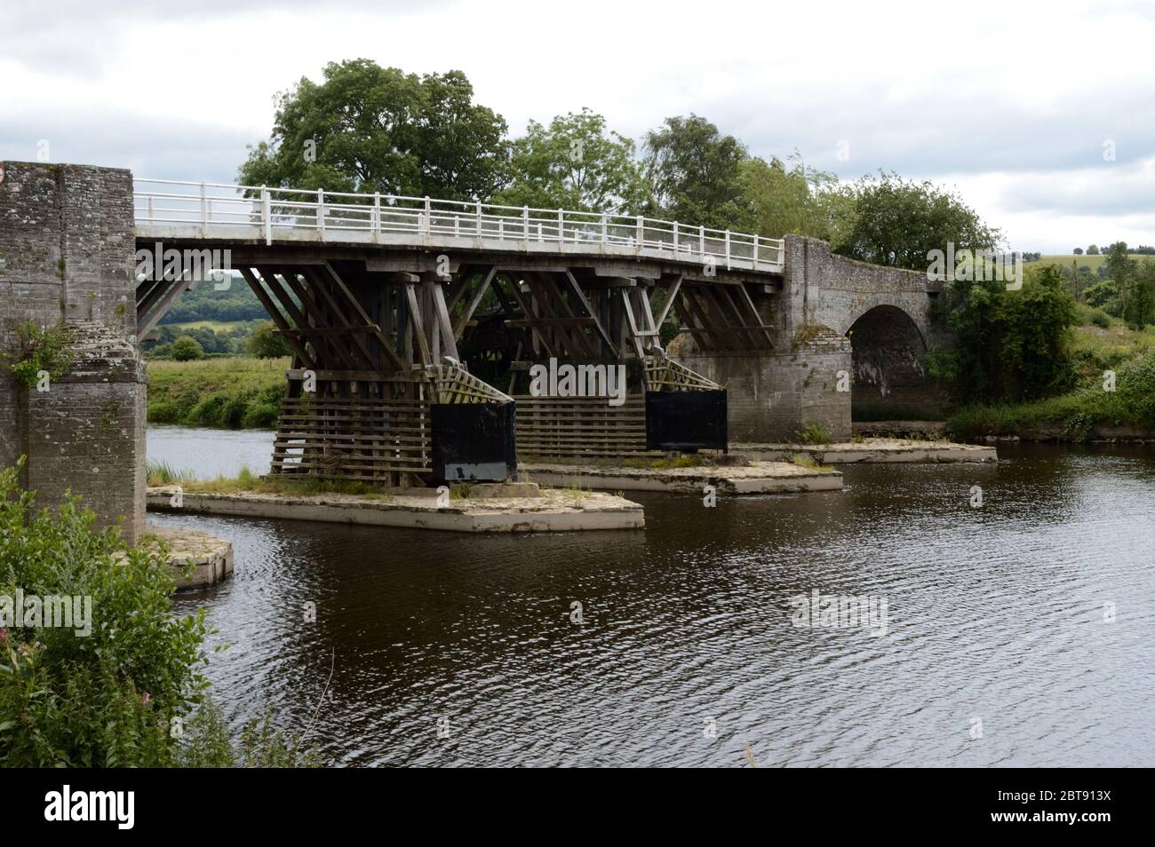 Bridge Over The River Stock Photo - Alamy