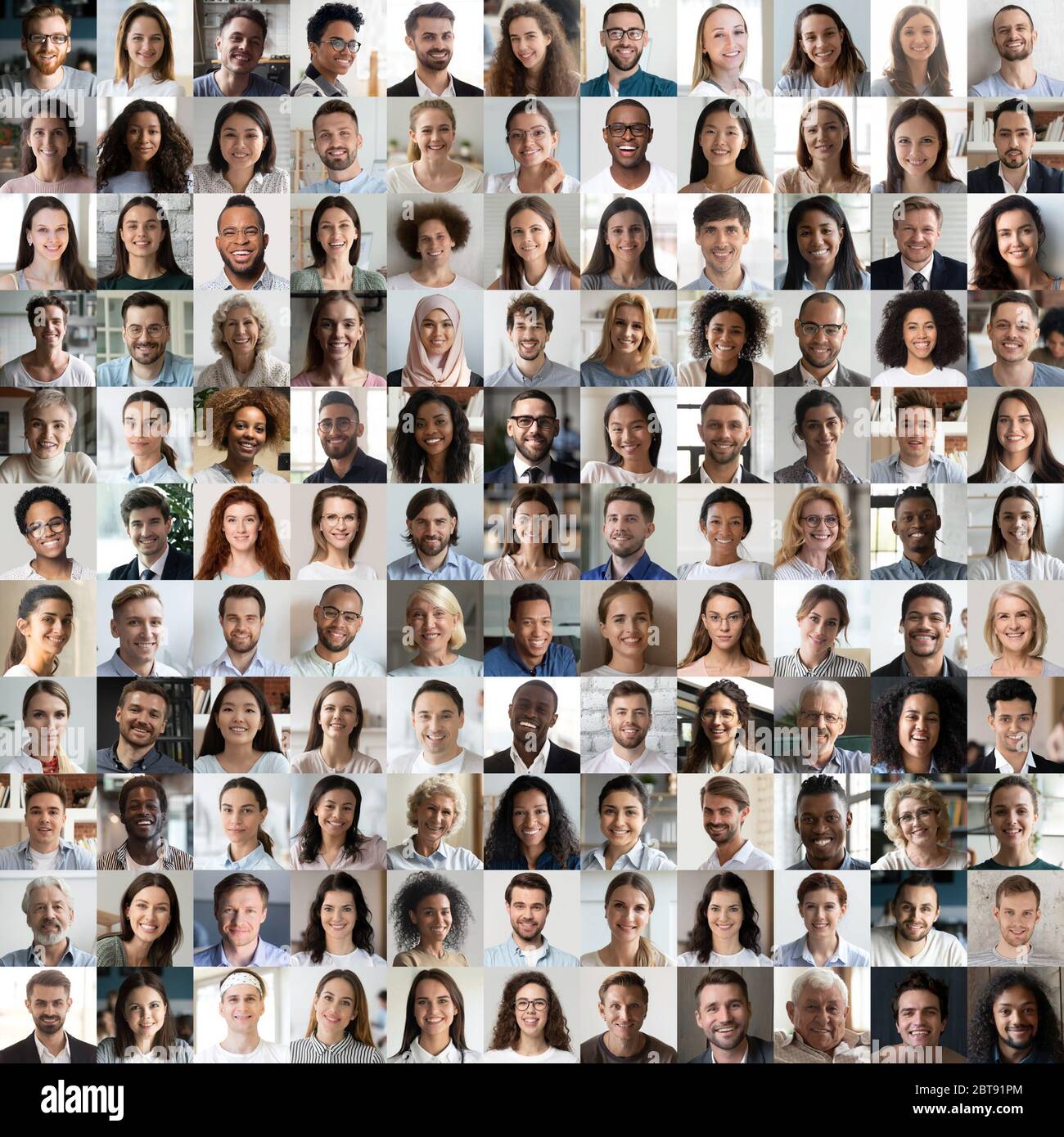 Happy Faces Of People Collage