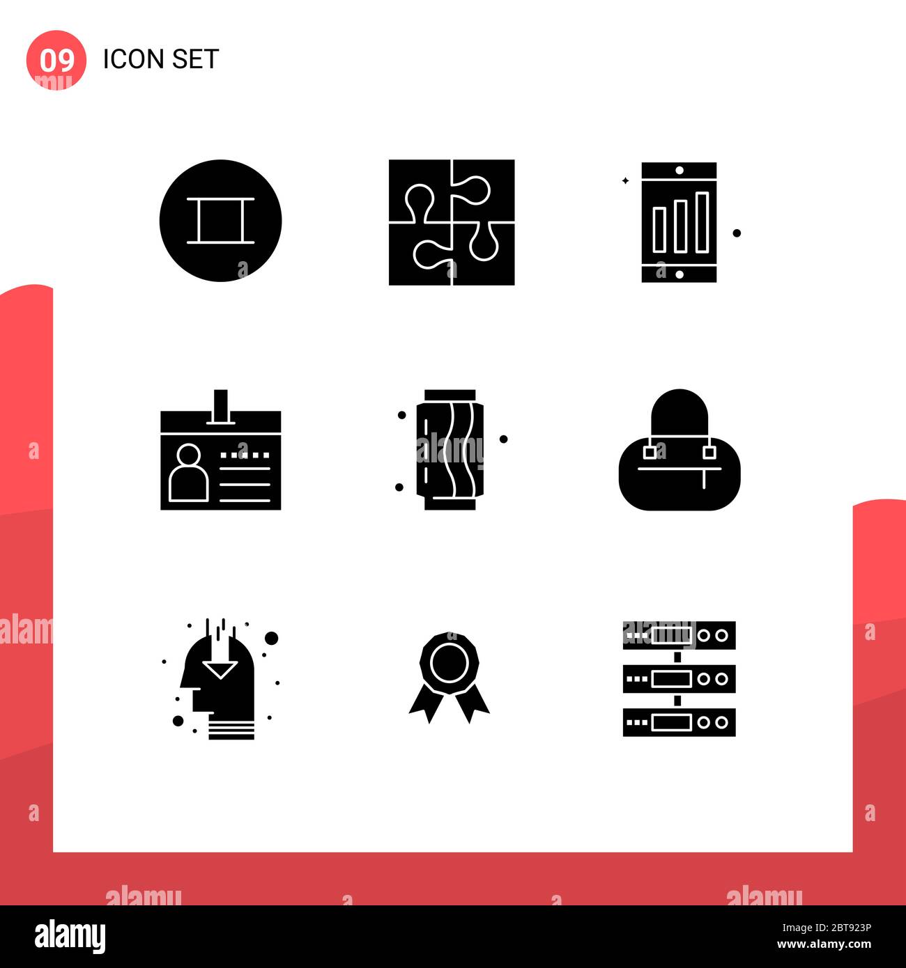 9 Creative Icons Modern Signs and Symbols of drink, identification ...