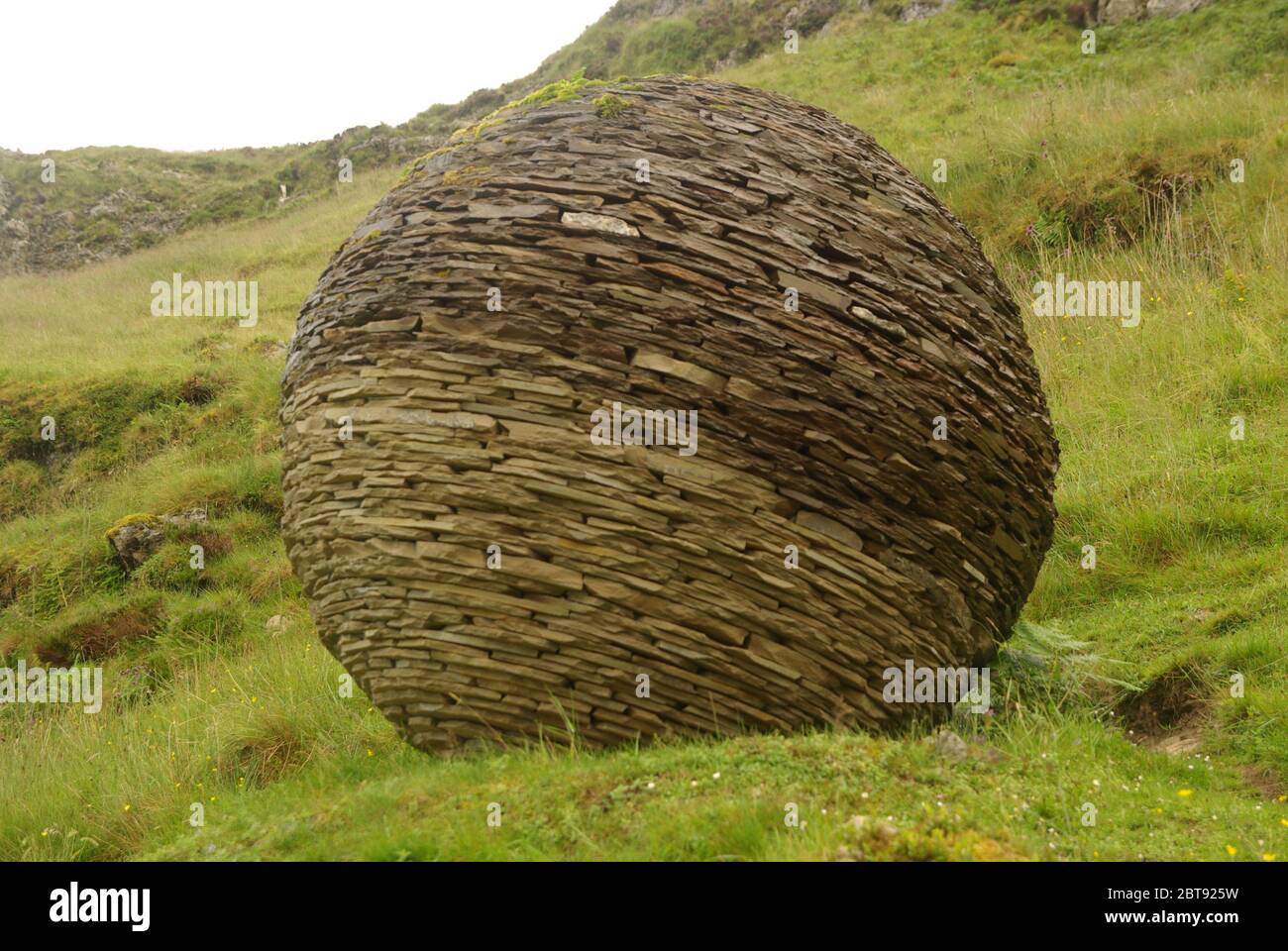 The Globe in Knockan Crag Geopark Scotland Stock Photo - Alamy