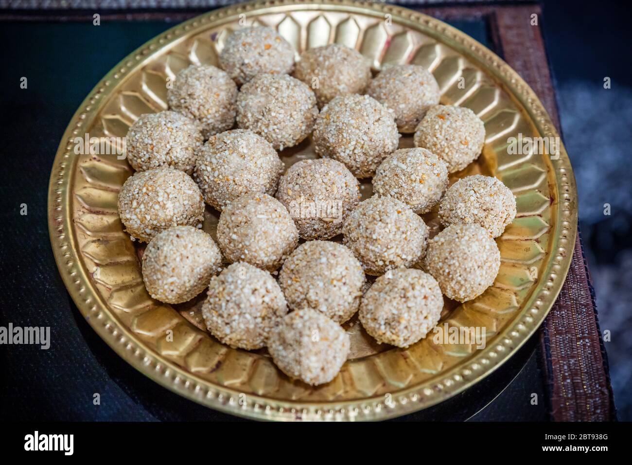 Nepali Traditional Food Kasar Made of Sugar and fried rice floor. It is ...