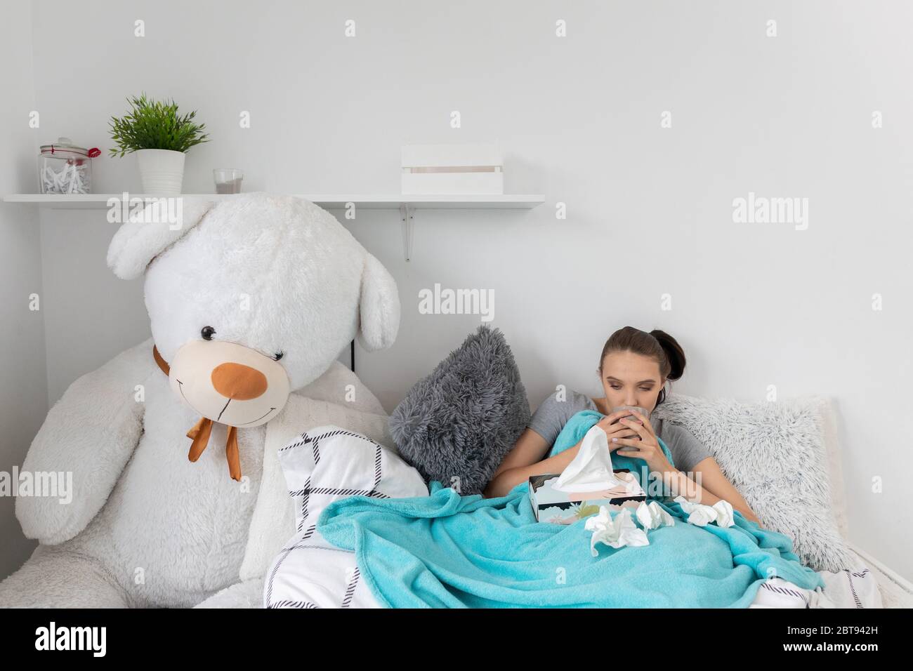 The young girl drinks a special hot infusion of herbs to return to full ...