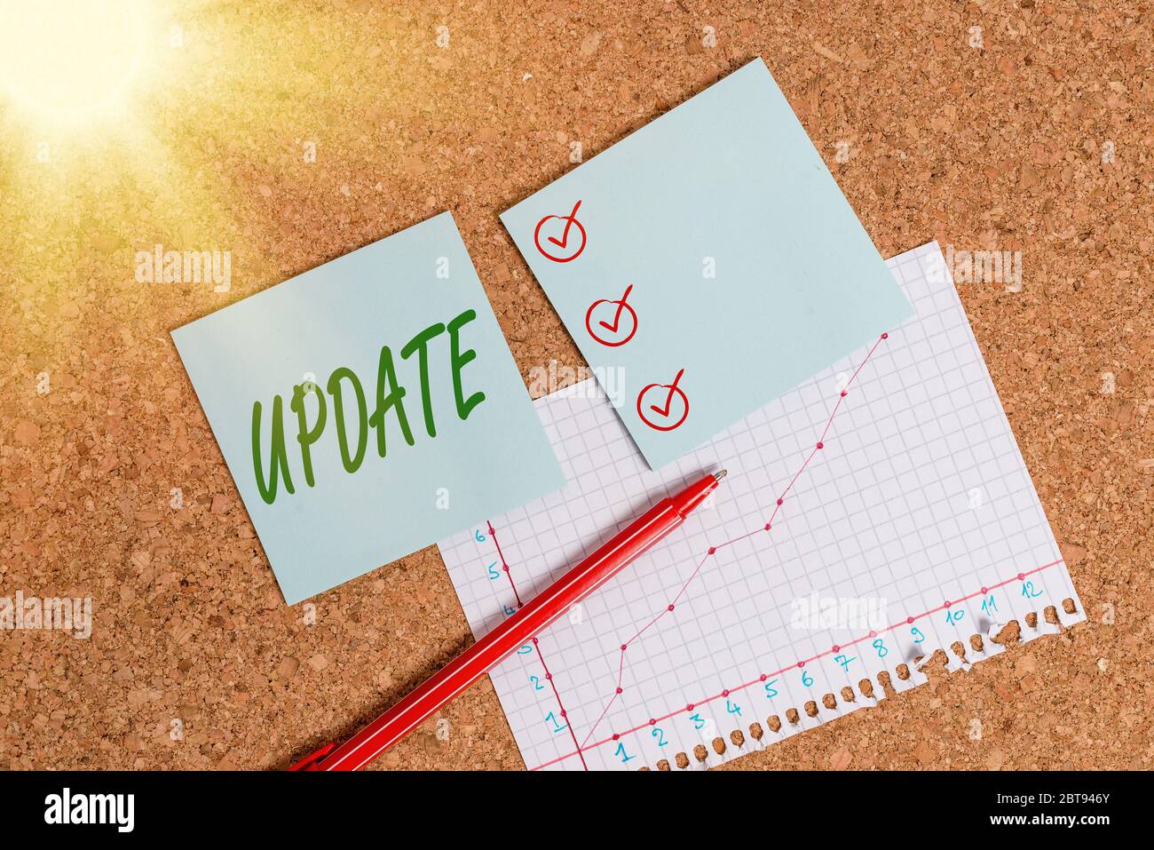 Text sign showing Update. Business photo text by adding new information ...