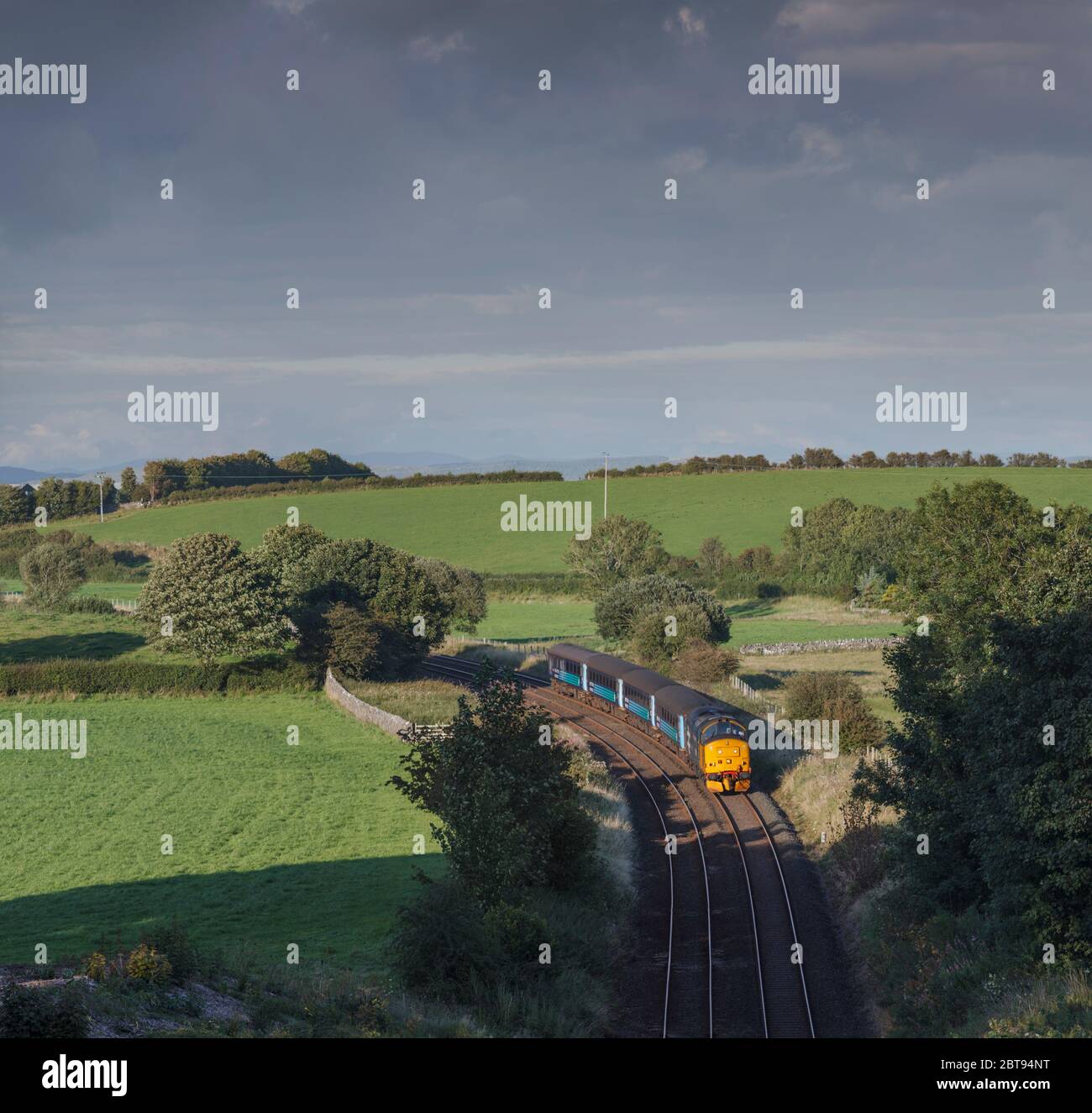 Direct Rail Services class 37 locomotive 37401 hauling a Northern rail ...