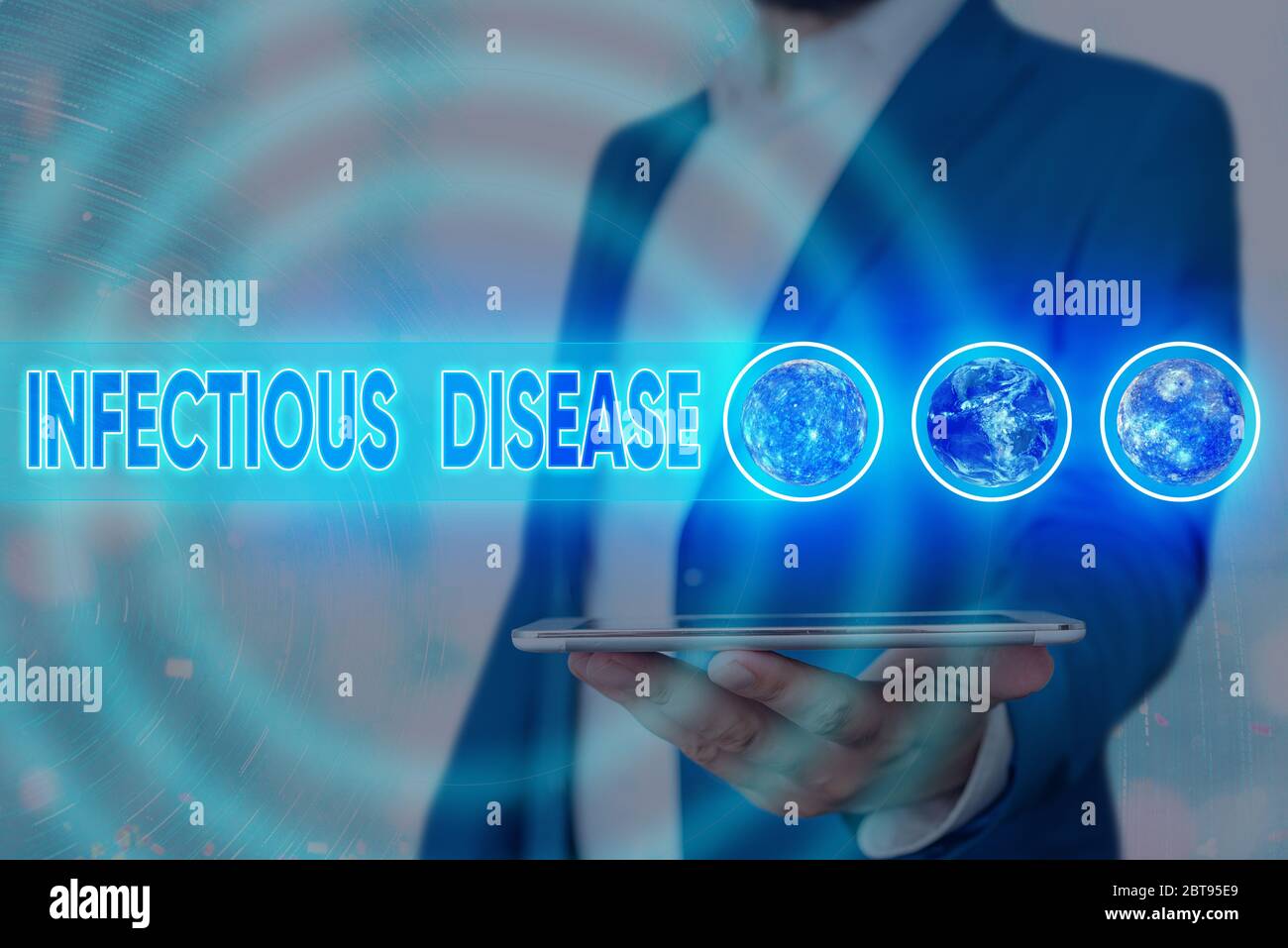 Handwriting text writing Infectious Disease. Conceptual photo caused by ...