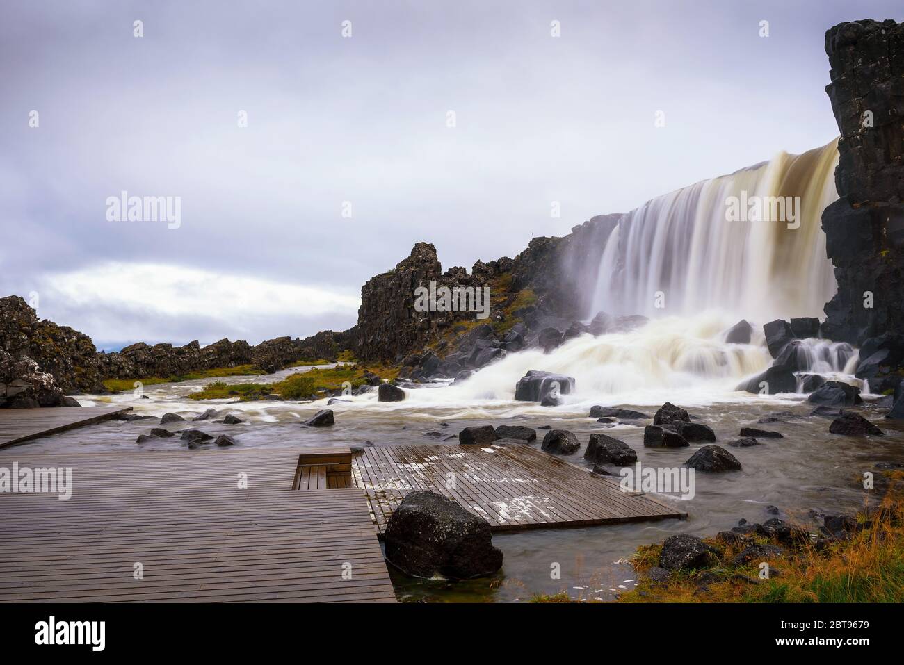 öxarafoss famous waterfall in hi-res stock photography and images - Alamy
