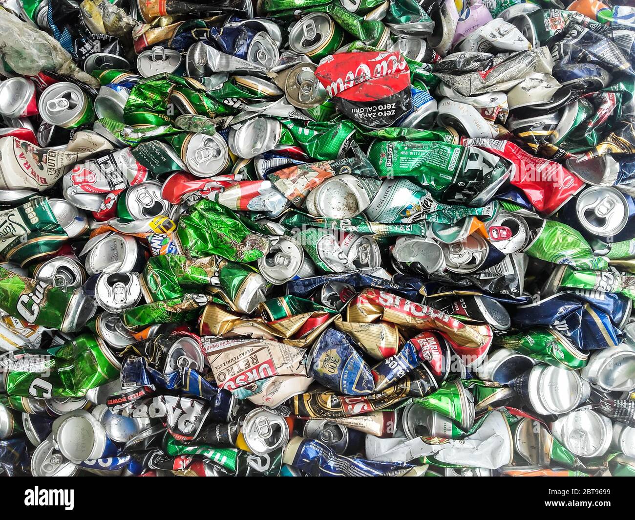 Pile of discarded trash cans hi-res stock photography and images - Alamy