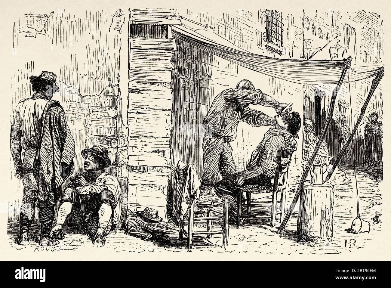 Barber chair drawing hi-res stock photography and images - Alamy