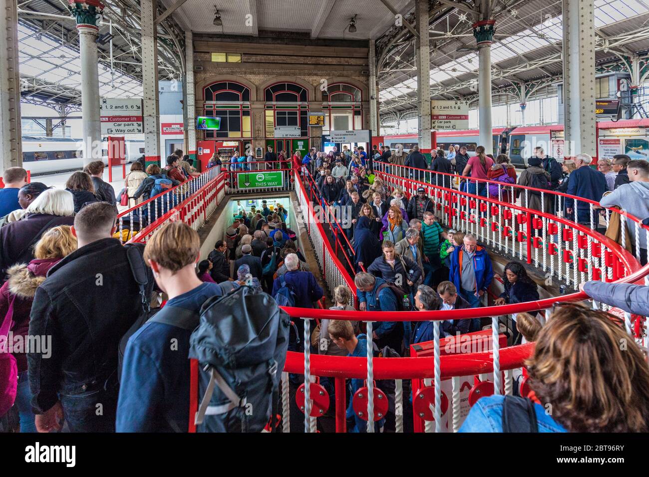 Queueing for rail replacement bus hi-res stock photography and images ...