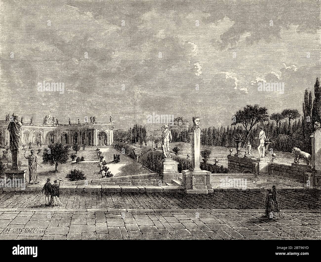 Villa albani rome hi-res stock photography and images - Alamy