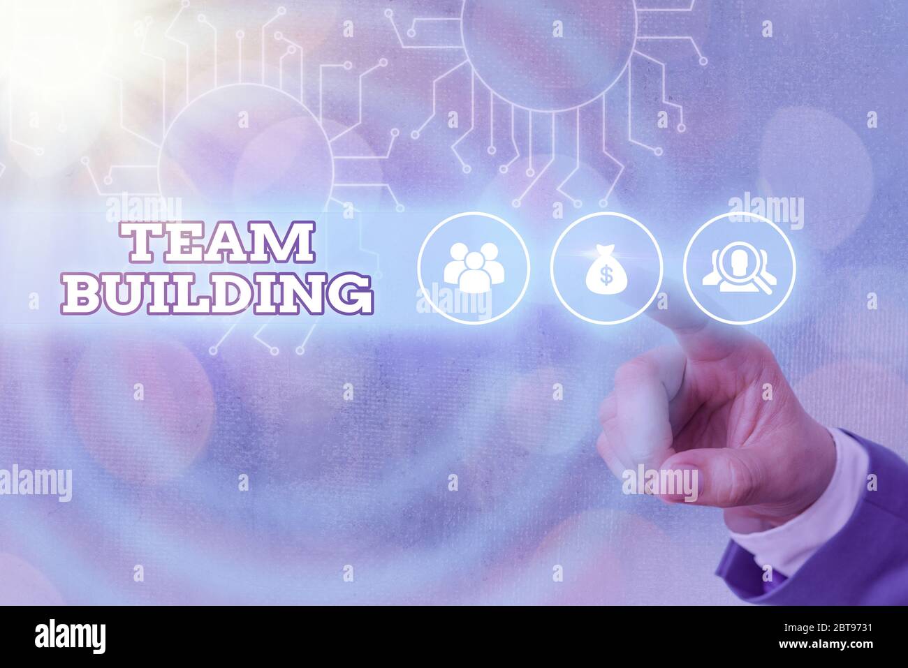 Writing note showing Team Building. Business concept for various types ...