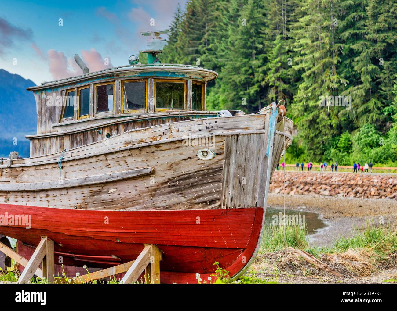 Dry dock fishing boat hi-res stock photography and images - Alamy