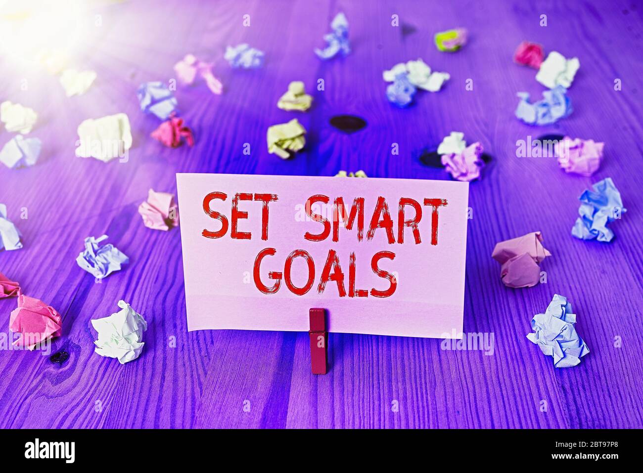 Handwriting text Set Smart Goals. Conceptual photo giving criteria to ...
