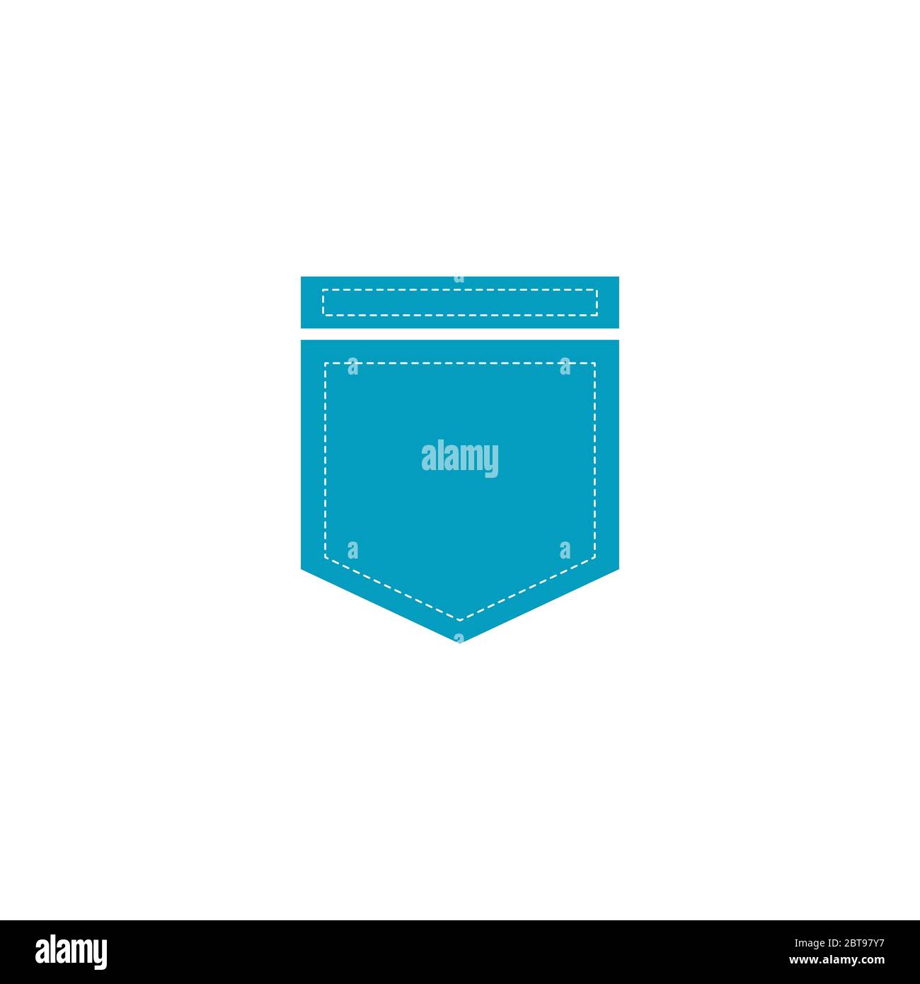 Jeans Pocket icon symbol. Stock vector illustration isolated on white ...