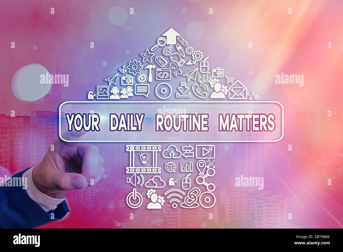 Handwriting text writing Your Daily Routine Matters. Conceptual photo ...