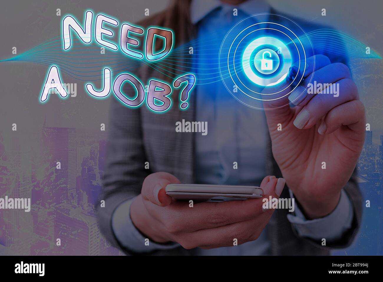 Handwriting text Need A Job Question. Conceptual photo to recruit an ...