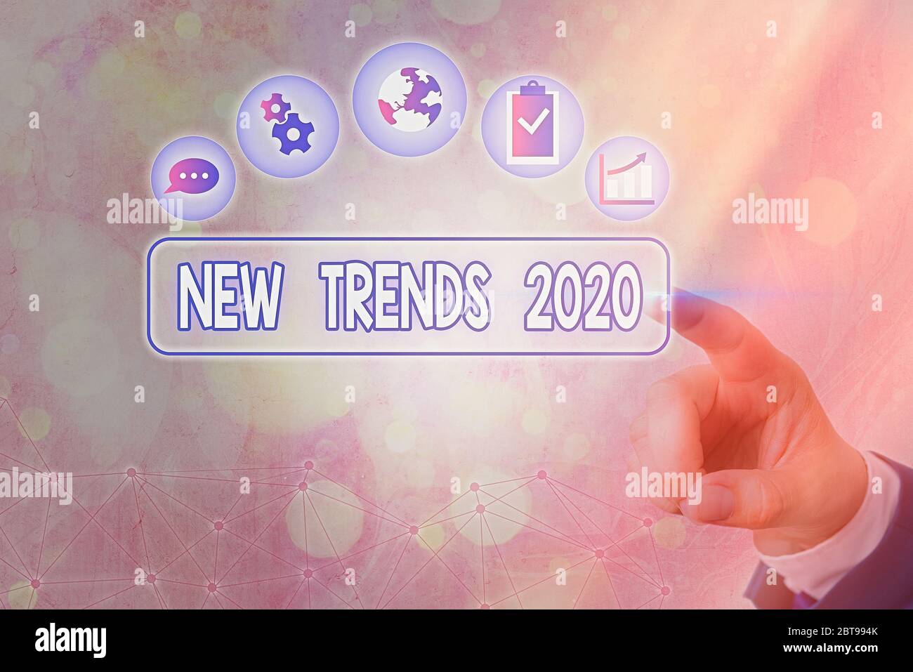 Conceptual hand writing showing New Trends 2020. Concept meaning ...