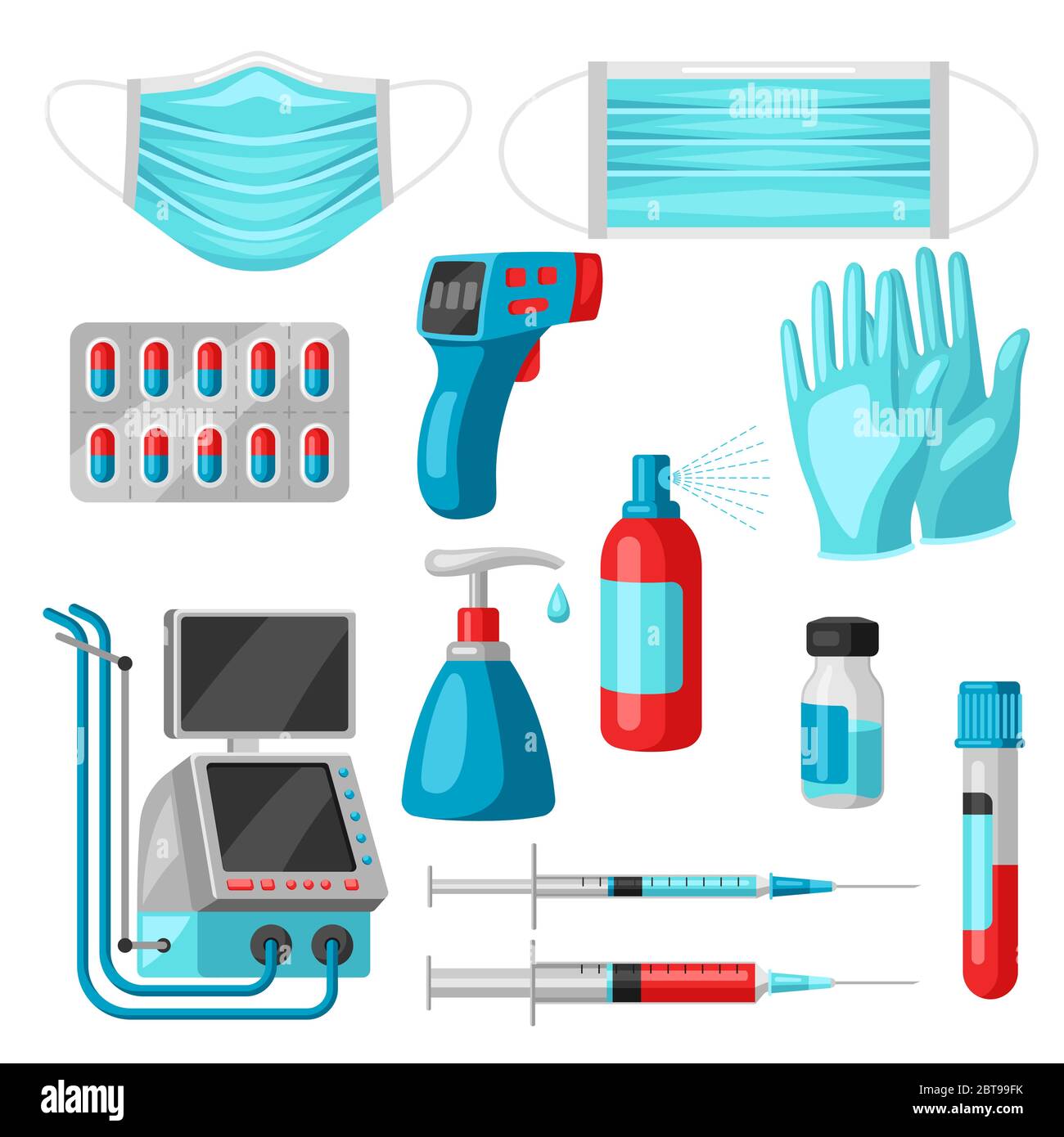 Set emergency equipment Stock Vector Images - Alamy