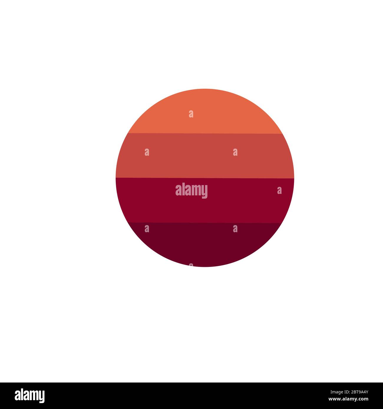 Retro Stylized sunset logo design. Stock vector illustration isolated ...