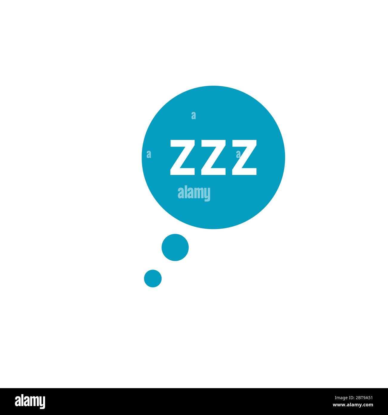 Sleep cloud or bubble zzz vector illustration, dream bed time icon ...