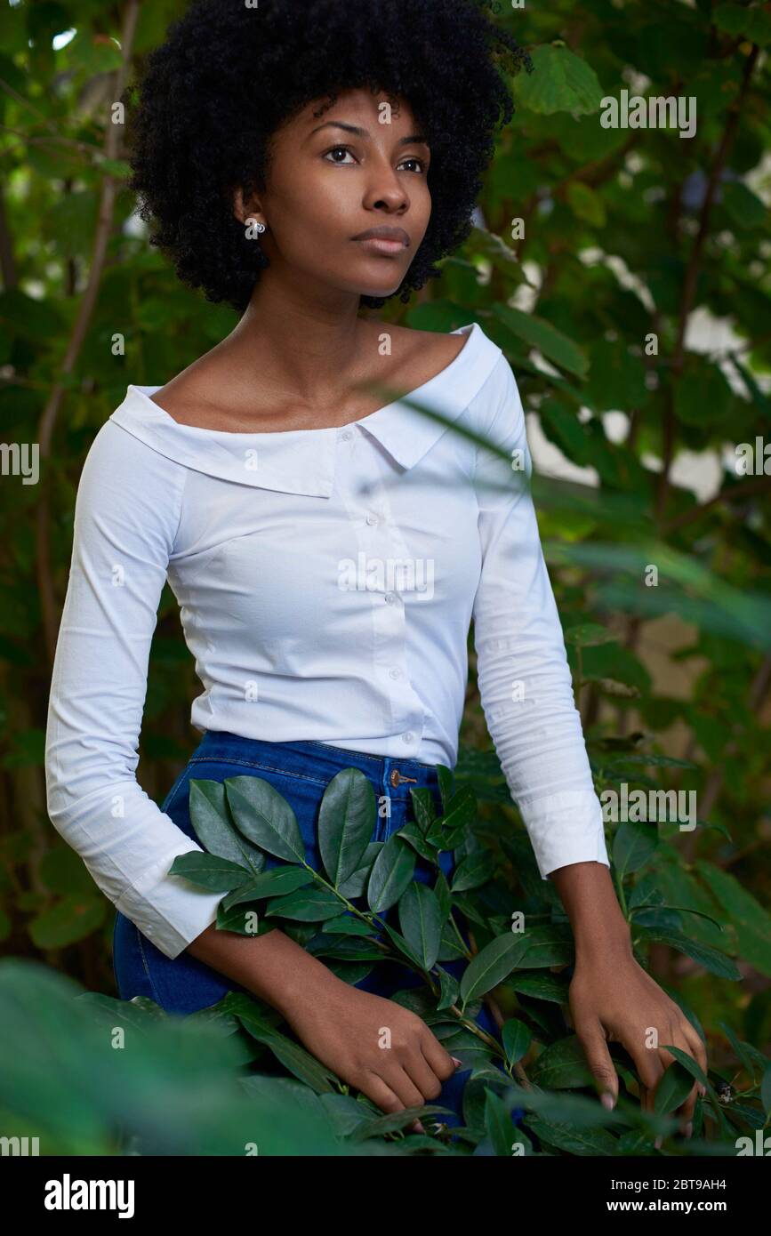 Female model posing styled with fashion Stock Photo - Alamy