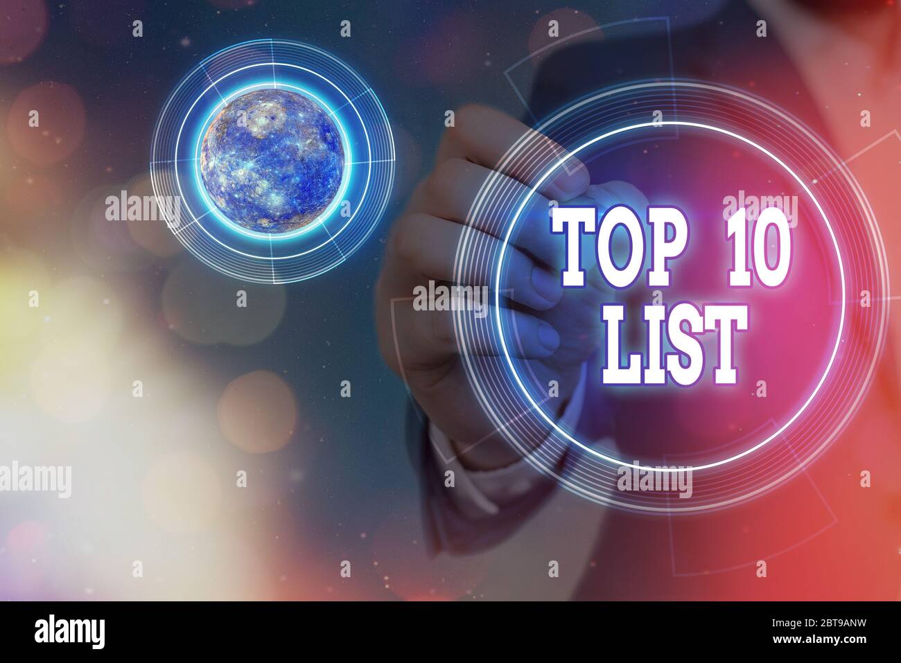 Conceptual hand writing showing Top 10 List. Concept meaning the ten ...