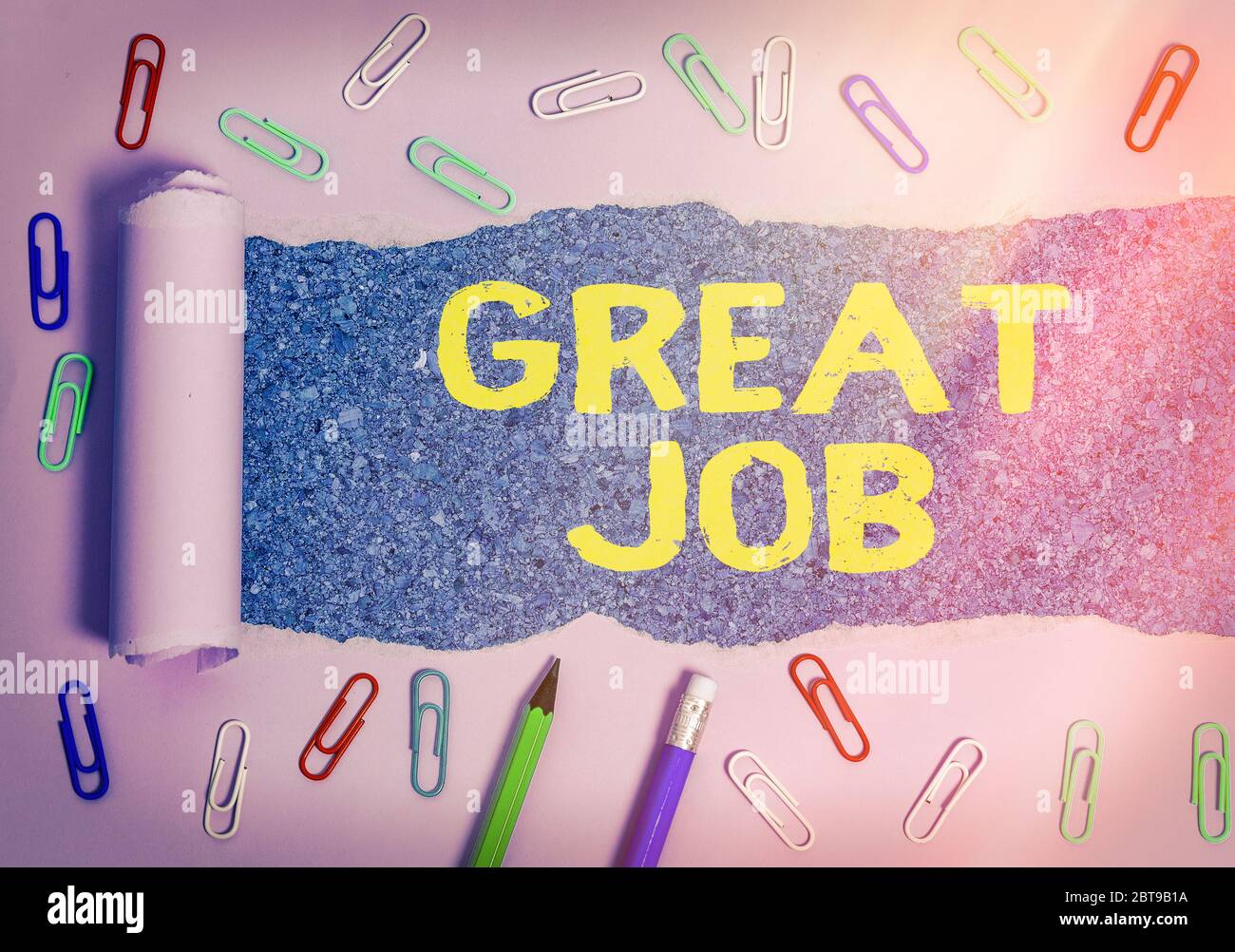 Word writing text Great Job. Business photo showcasing sed for telling ...