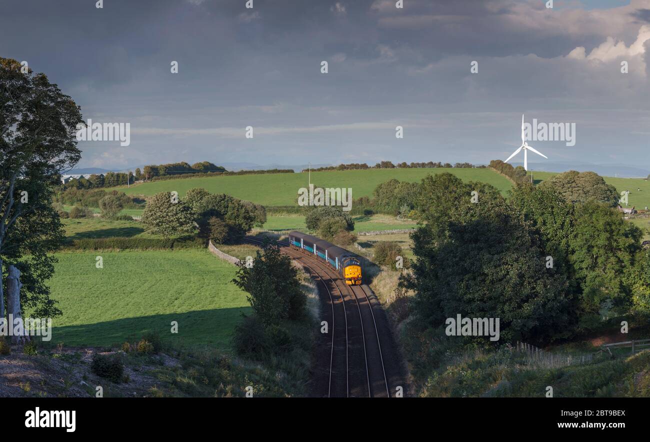 Direct Rail Services class 37 locomotive 37401 hauling a Northern rail ...
