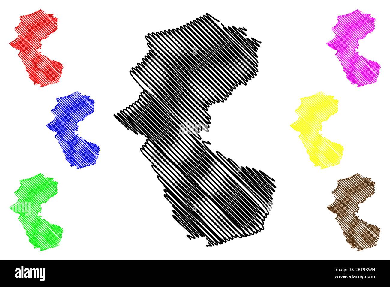 Bottrop City (Federal Republic of Germany, North Rhine-Westphalia) map ...